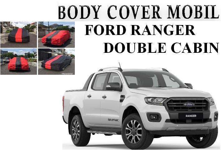 Body Cover Hitam Merah Biru / Sarung Mobil Ford Ranger Double Cabin ...