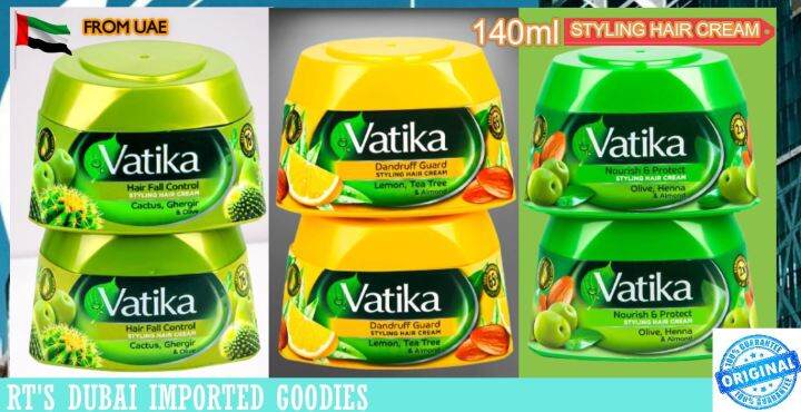 Original Vatika Natural Styling Hair Cream 140ml Imported from Dubai ...