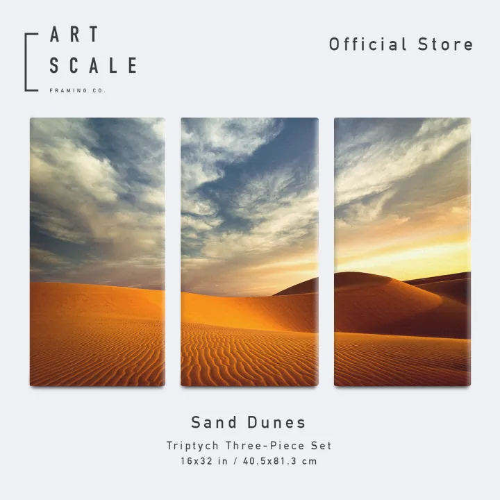 Triptych Three-Piece Set Canvas 16X32 Sand Dunes | Lazada PH