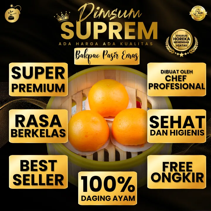Dimsum Bakpao/ Pao Pasir Emas- Premium- Dim Sum Bakpao Telur Asin ...