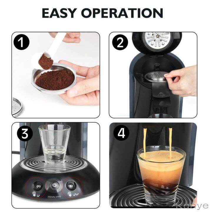 Coffee Capsule Stainless Steel Reusable Coffee Pod Holder Filter for ...