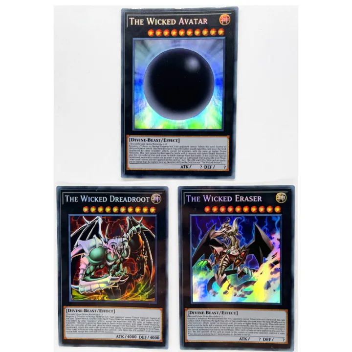 Yu Gi Oh Wicked God The Wicked Dreadroot The Wicked Eraser DIY Toys ...