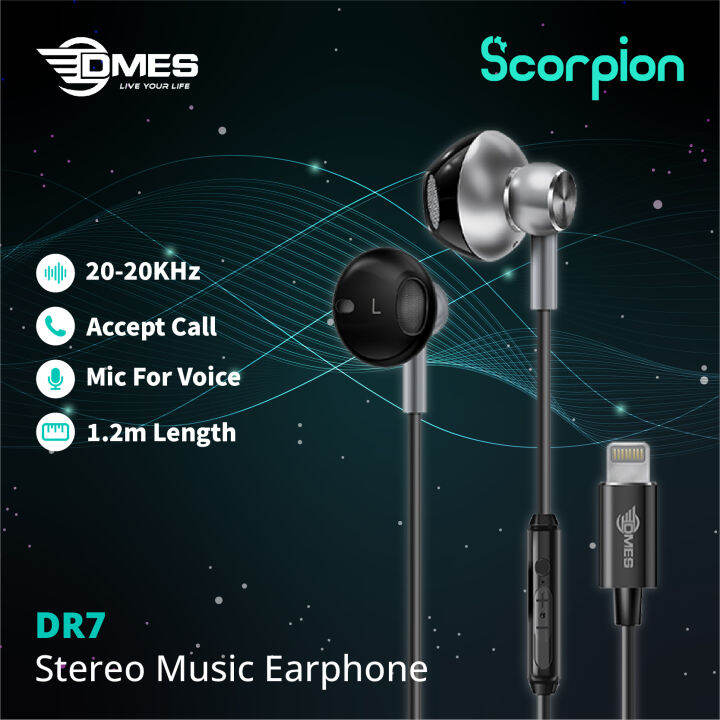 DMES DR7 Stereo Music Earphone | Lazada