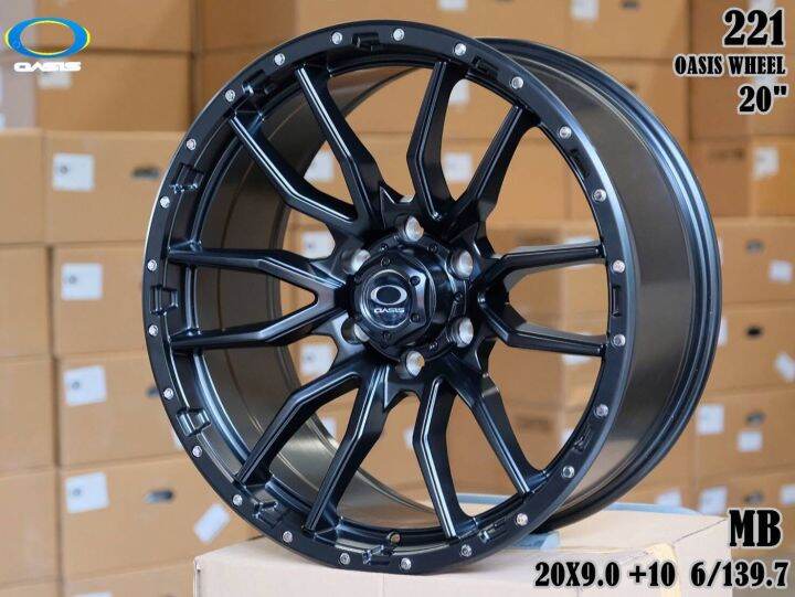 ล้อแม็กใหม่ - MT221 ขอบ20 - สี MB - ขอบ20 - งาน OASIS (20 x 6รู139) - หน้ากว้าง 9 x 9 ET10/10 ...