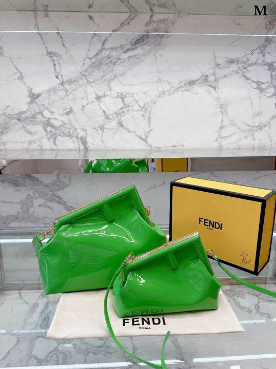 New Fendi First Handbag Mirror Large 30 20cm Small 23 18cm Women's ...