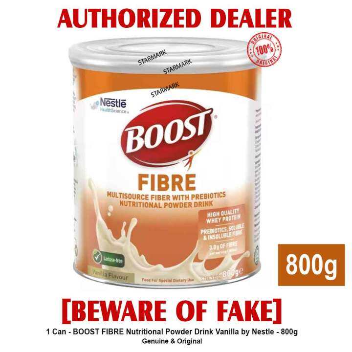 Boost FIBRE FIBER Vanilla Flavor 800g Powder Drink by Nestle Boost ...