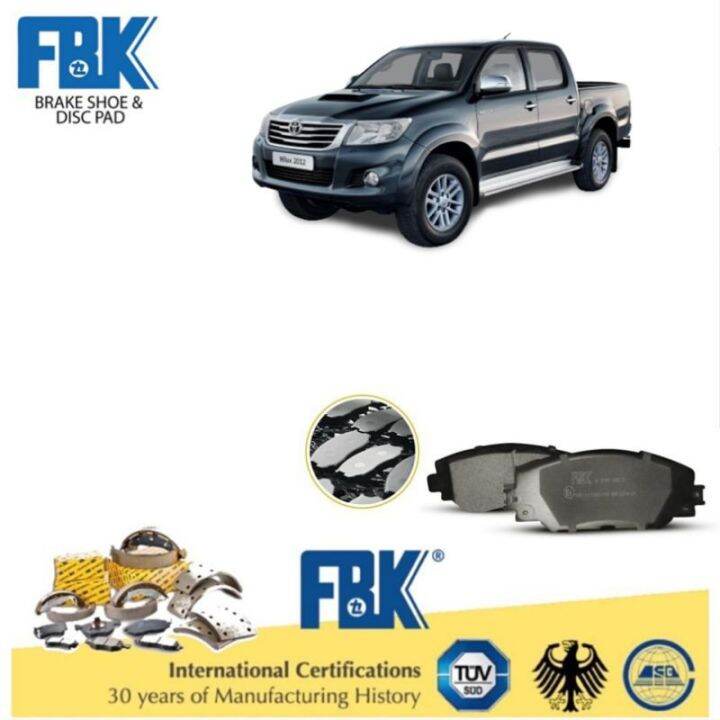 FBK Disc Brake Pad Front FD2893MS - Toyota Hilux Vigo KUN26 | Lazada