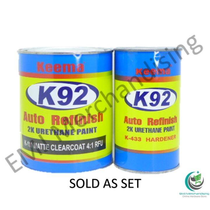 K92 2K Urethane K-111 Matte Clearcoat and K-433 Hardener 4:1 RFU | Lazada PH