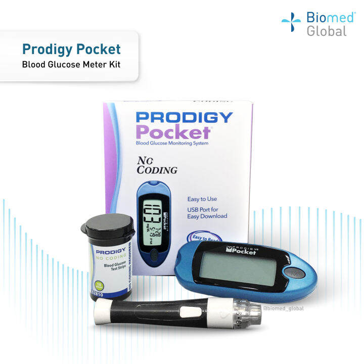 PRODIGY POCKET Blood Glucose Meter (MDA Approved Medical Device) | Lazada