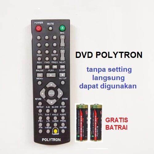 Edisi Obral Tanpa Setting & Sesuai Gambar- Remot Remote DVD Polytron ...