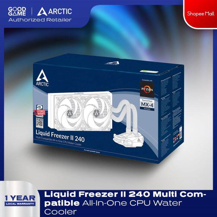 Arctic Liquid Freezer II 240 Multi Compatible All-In-One CPU AIO Liquid ...