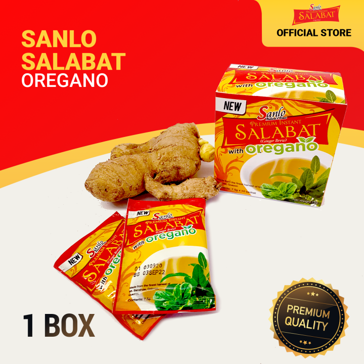 Sanlo Salabat Premium Instant Ginger Tea - OREGANO (10 Sachets, 7.5g ...