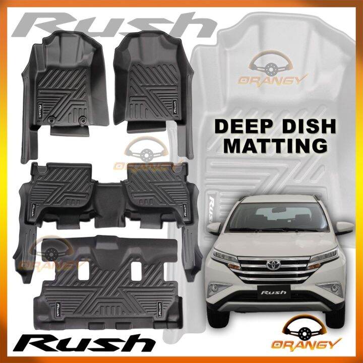 Toyota Rush 2018 to 2023 OEM TPE / 5D / EXCELLENT Deep Dish Matting ...