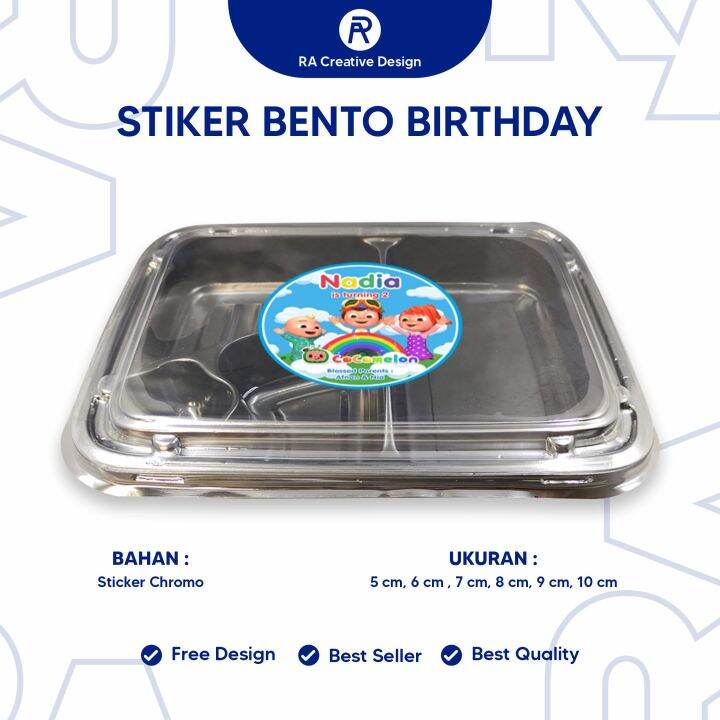 Stiker Bento Birthday - Stiker Ulang Tahun Anak Custom | Lazada Indonesia