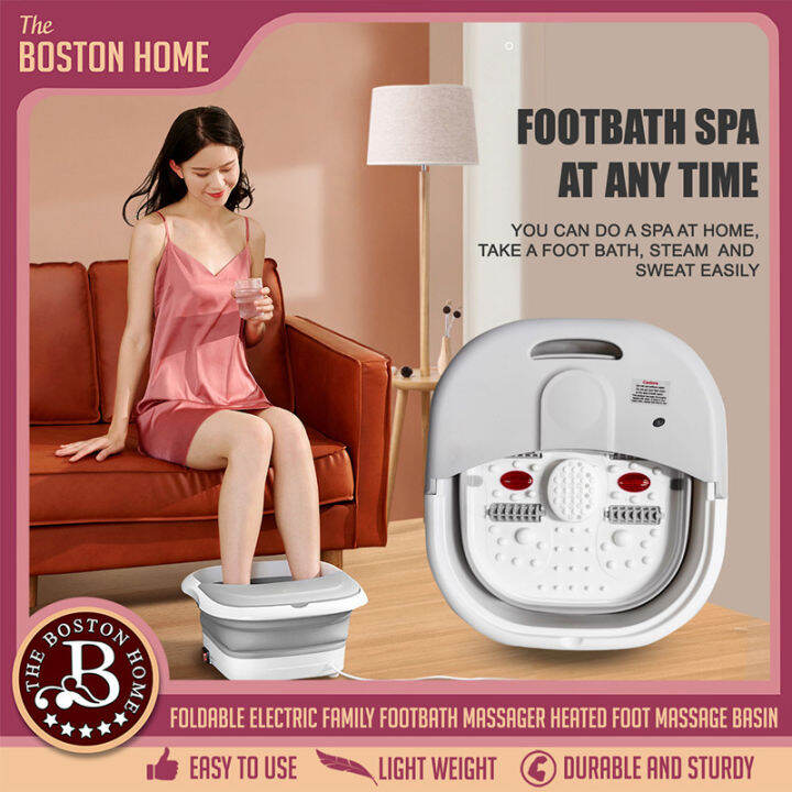 Boston Home Electric Folding Foot Bath Tub With Automatic Massage ...