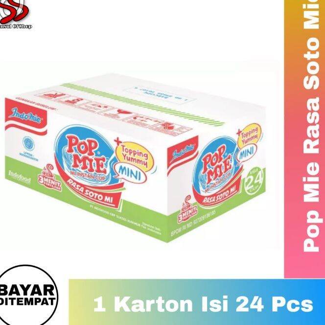 Indomie Pop Mie Mini Rasa Soto Mie 1 Dus Isi 24 Pcs | Lazada Indonesia