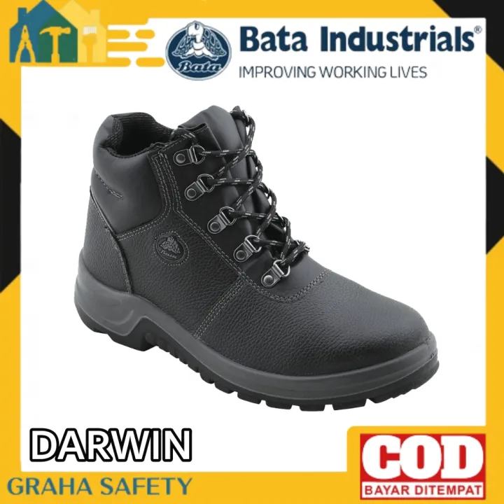 Sepatu Safety Bata Industrials DARWIN Hitam - Sepatu Pria Ujung Besi ...