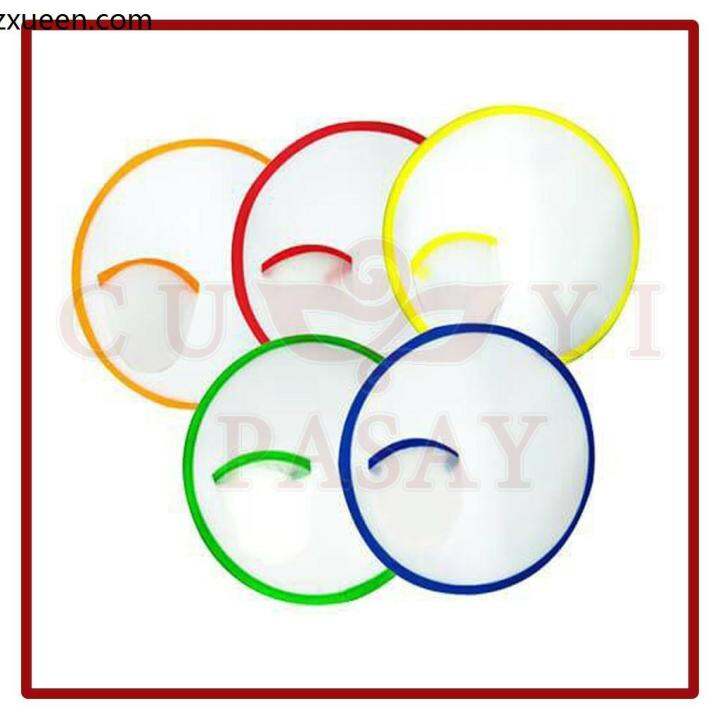 【READY STOCK】 SUBLIMATION ROUND FAN WITH RIM COLORS (100pcs) | Lazada PH