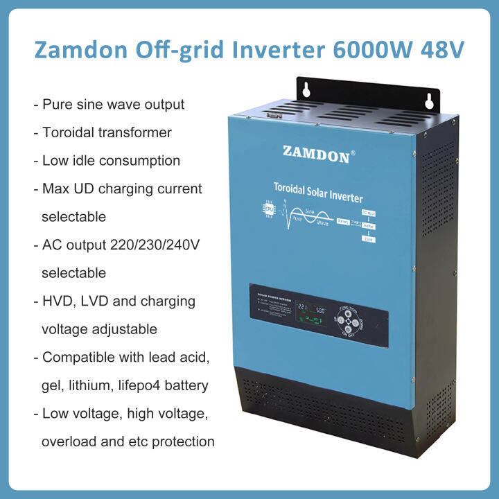 Zamdon Toroidal Off-grid Inverter 48V6000W | Lazada PH