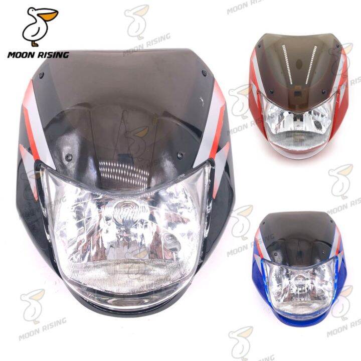 led light CT100 BAJAJ HEADLIGHT ASSY WITH COWLING MOTORCYCLE MOON ...