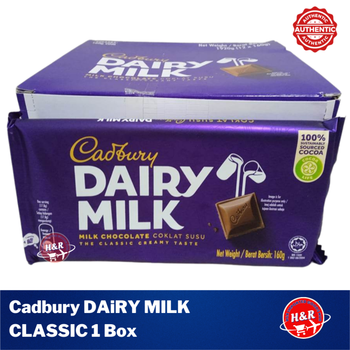 Cadbury DAIRY MILK Classic/ Roast Almond/ Hazelnut/ Fruit and Nut 160g ...