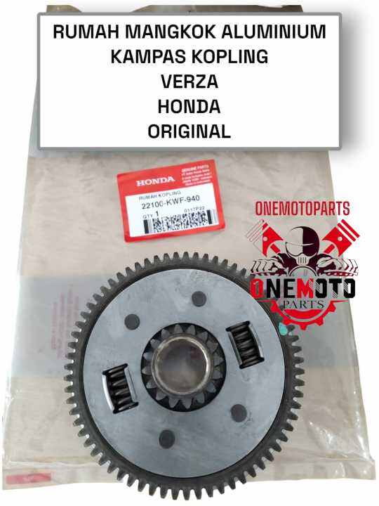 RUMAH KAMPAS KOPLING PLUS GIGI BESAR VERZA MEGAPRO MONOSHOCK 22100-KWF-940 HONDA ORIGINAL ...