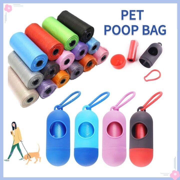 Pet Dog Poop Bag Disposable Garbage Bags Go Out Portable Capsule ...