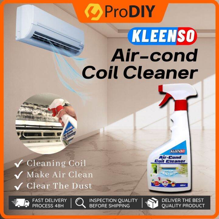 KLEENSO Air-Cond Coil Cleaner 500ML Cleaning Coil Clear The Dust Clean ...