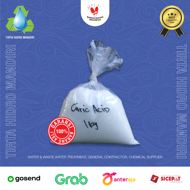 ASAM SITRAT 1 KG / FOOD GRADE/ SITRUN/ CITRIC ACID MONOHYDRATE /CITRUN ...