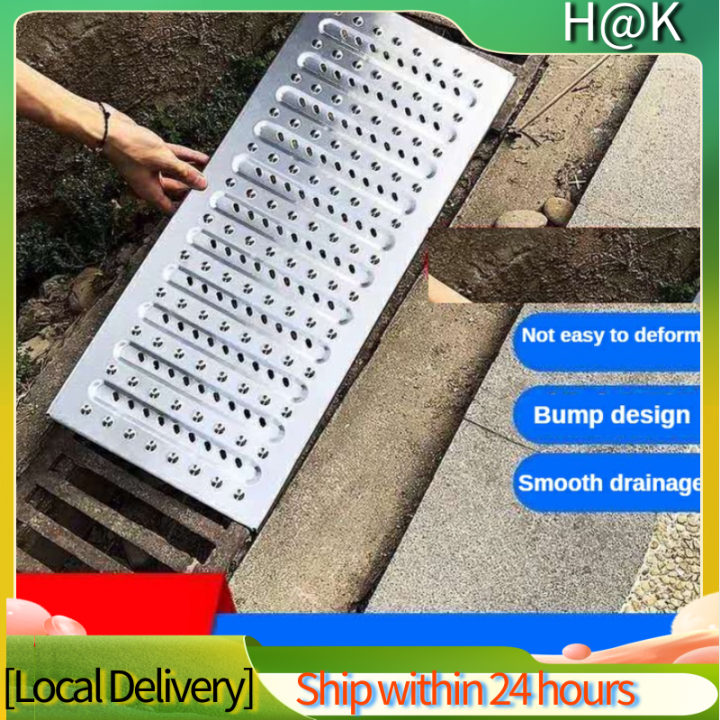 Stainless Steel Coverplate of Trench Kitchen Floor Drain Cover Hole ...