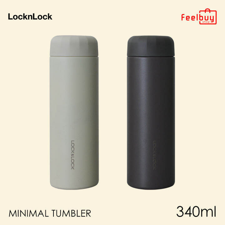 Locknlock LHC4174 - Exclusive Minimalis Tumbler 340ML Grey Tumblr Botol Minum Aesthetic Botol ...