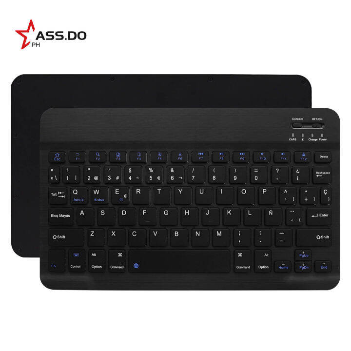 10inch Aluminum Wireless Bluetooth Keyboard for IOS Android Tablet ...
