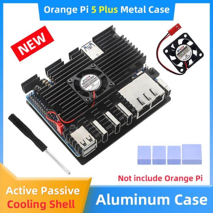 Orange Pi 5 Plus Aluminum Case Active Passive Cooling Shell with ...