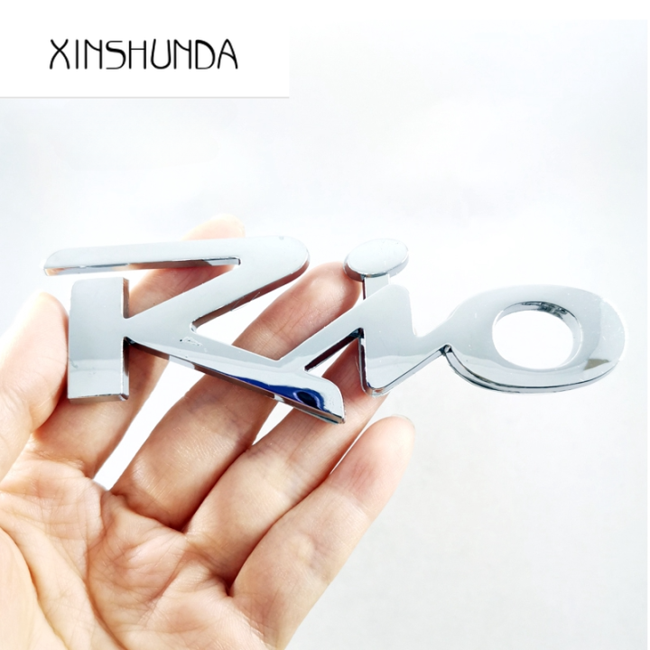 XSD 1 X ABS Chrome Rio RIO Logo Auto Trunk Lid Emblem Badge Sticker ...