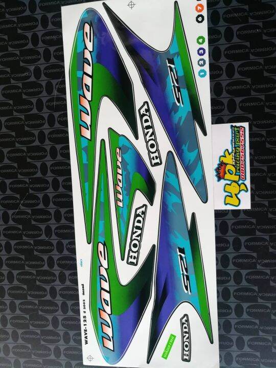 สติ๊กเกอร์ HONDA WAVE 125 สีเขียว ปี 2002 คุณภาพดี สีสวย ราคาถูก ...