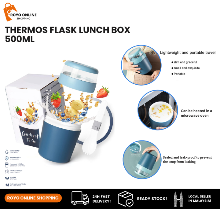 【ROYO OS】Stainless steel Thermos Sup Cup Hot Food Containers For Lunch ...