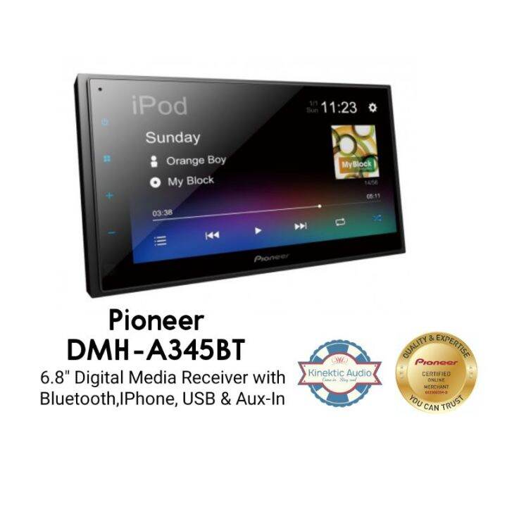 Pioneer DMH-A345BT - 6.8" DIGITAL MEDIA AV RECEIVER with Bluetooth, USB ...