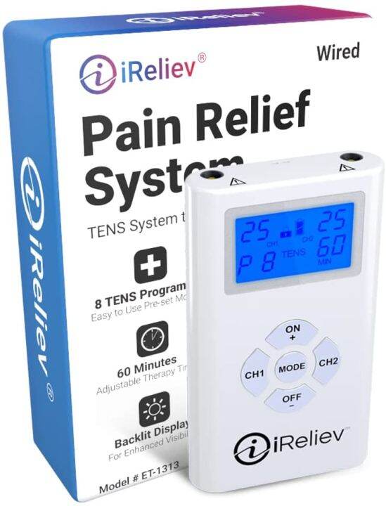 iReliev |Relief TENS System with 8 TENS Programs & Adjustable Therapy ...