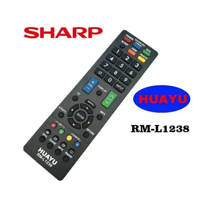Huayu RM-L1238 Sharp LED TV Remote Control with 3D Buttons | Lazada PH