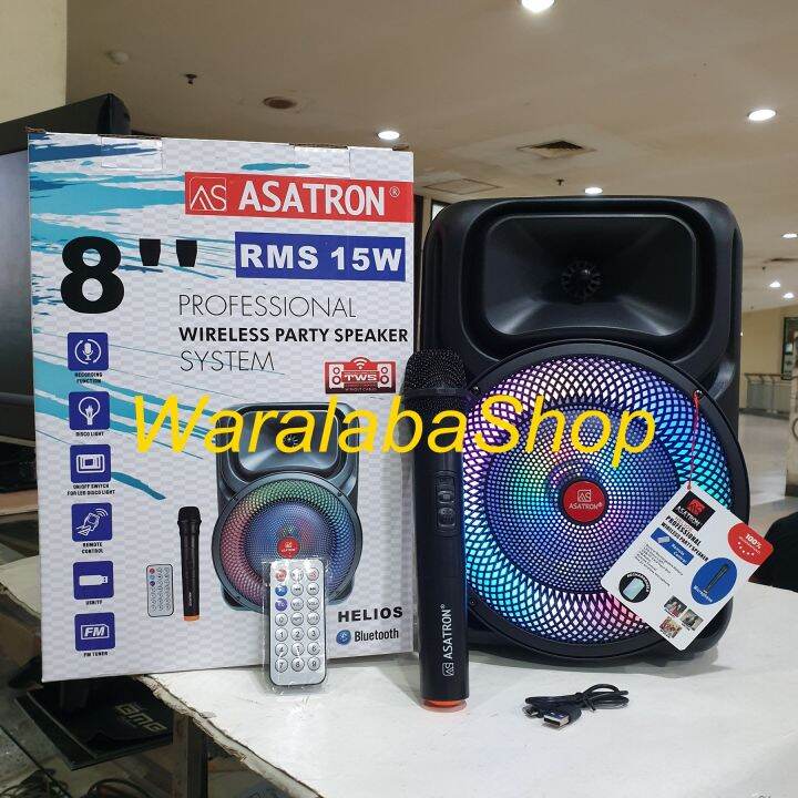 Asatron Speaker Helios8 , 8 inch Free Mic wireless | Lazada Indonesia