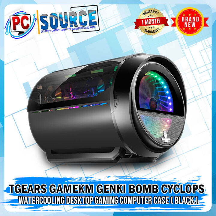 TGEARS GAMEKM Genki Bomb Cyclops Desktop Gaming Computer Case MATX MINI ...