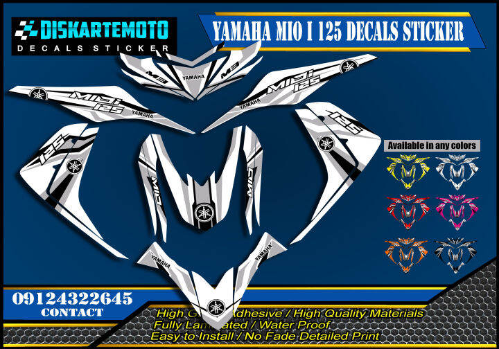 Yamaha Mio i 125 decals Sticker | Lazada PH