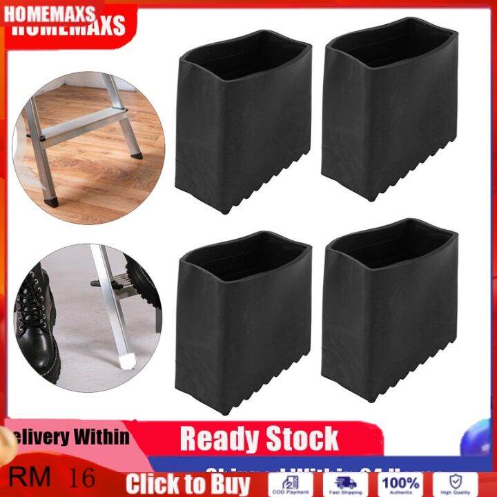 HOMEMAXS 4Pcs Rubber Non Slip Replacement Step Ladder Feet Foot Mat ...