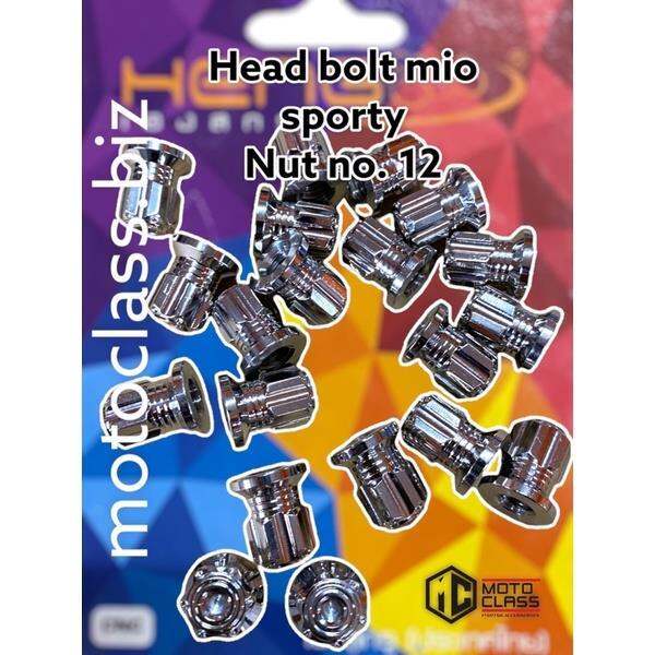 CNC HEAD BOLT MIO SPORTY NUT no. 12 per piece | Lazada PH