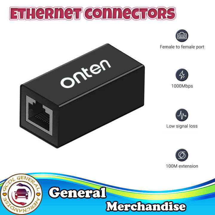 ONTEN RJ45 Ethernet Cable Extender RJ45 Inline LAN Connector Plugs ...