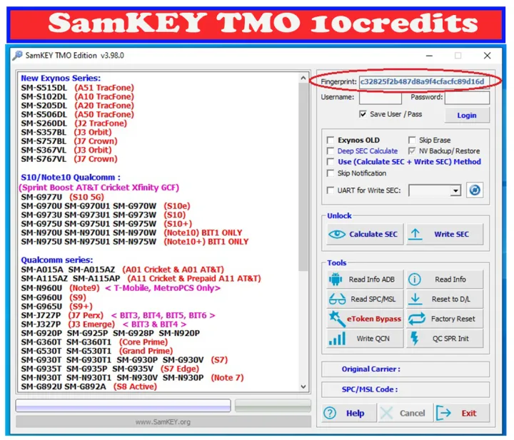 SamKEY TMO 10 credits | Lazada PH