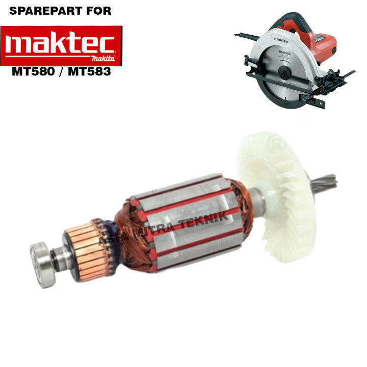 NEW Armature MT580 Angker Mesin Circular Saw Gergaji Listrik Kayu Circle MT 580 / MT583 Maktec ...