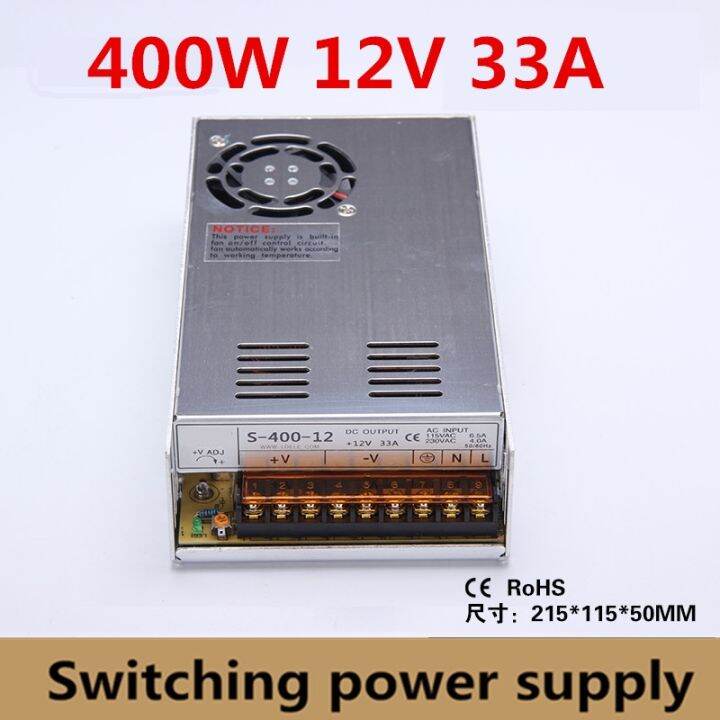 Newprodectscoming 400W 12V 33A Single Output Switching power supply driver for CCTV camera LED ...