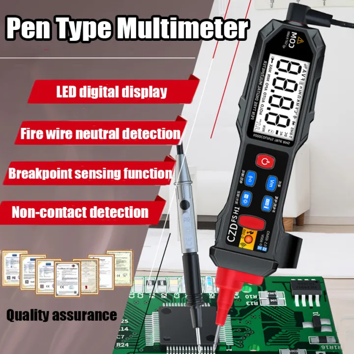 Pen Type Multimeter NCV Handheld Backlight LCD Display Digital ...