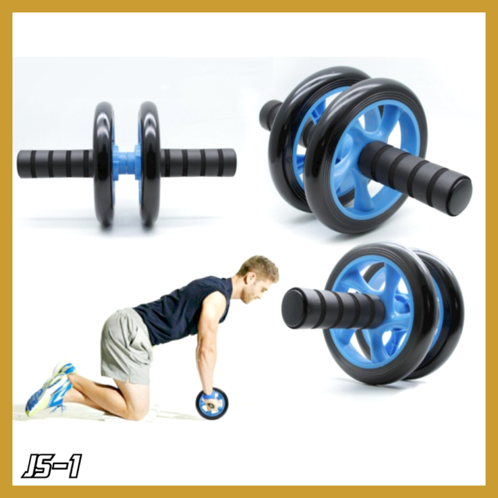 Alat Sit Up AB Wheel Roda Exerciser Roll Gym Fitnes AB Roller Alat Gym ...